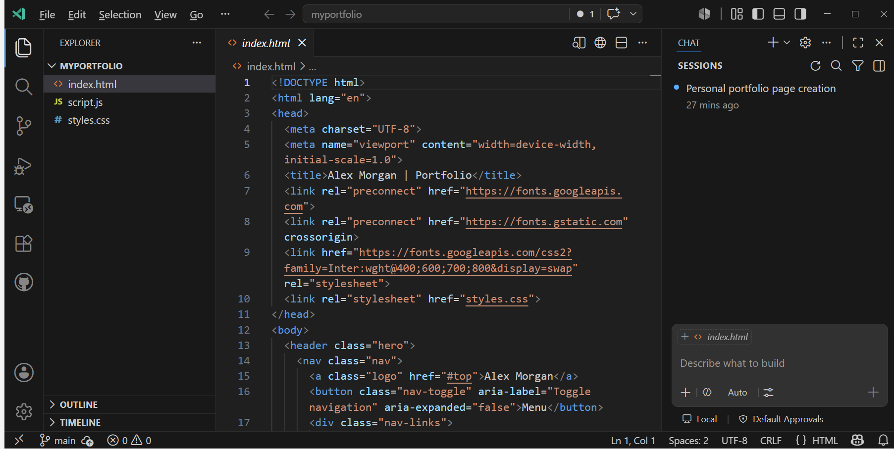 Tutorial: Agentic coding in VS Code