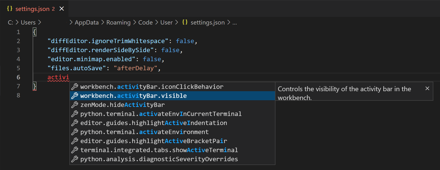 Visual Studio Code User And Workspace Settings 2023 