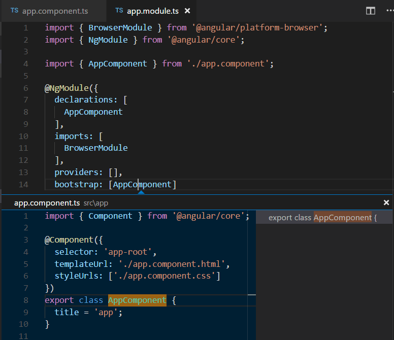 Angular 4 Sample Project In Visual Studio Code