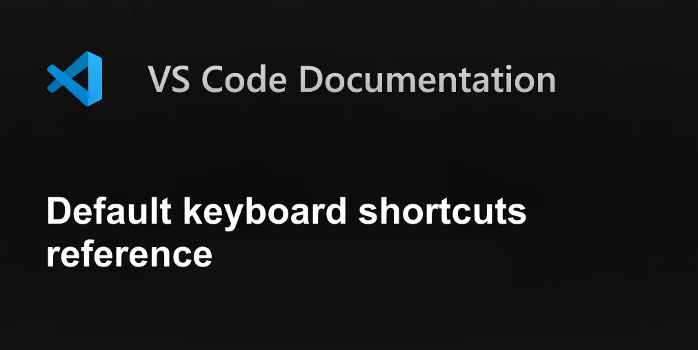 Default keyboard shortcuts reference
